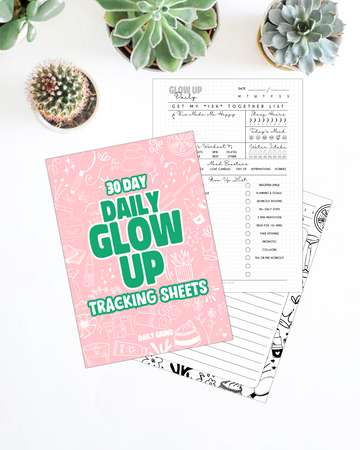 Glow Up Daily Tracking Sheets | Planner Insert