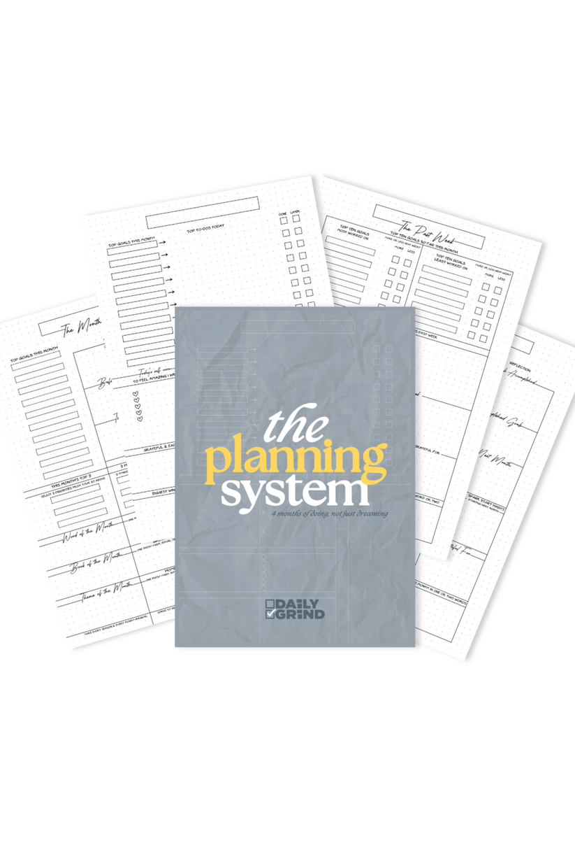 NEW Daily Grind Planning System | Insert